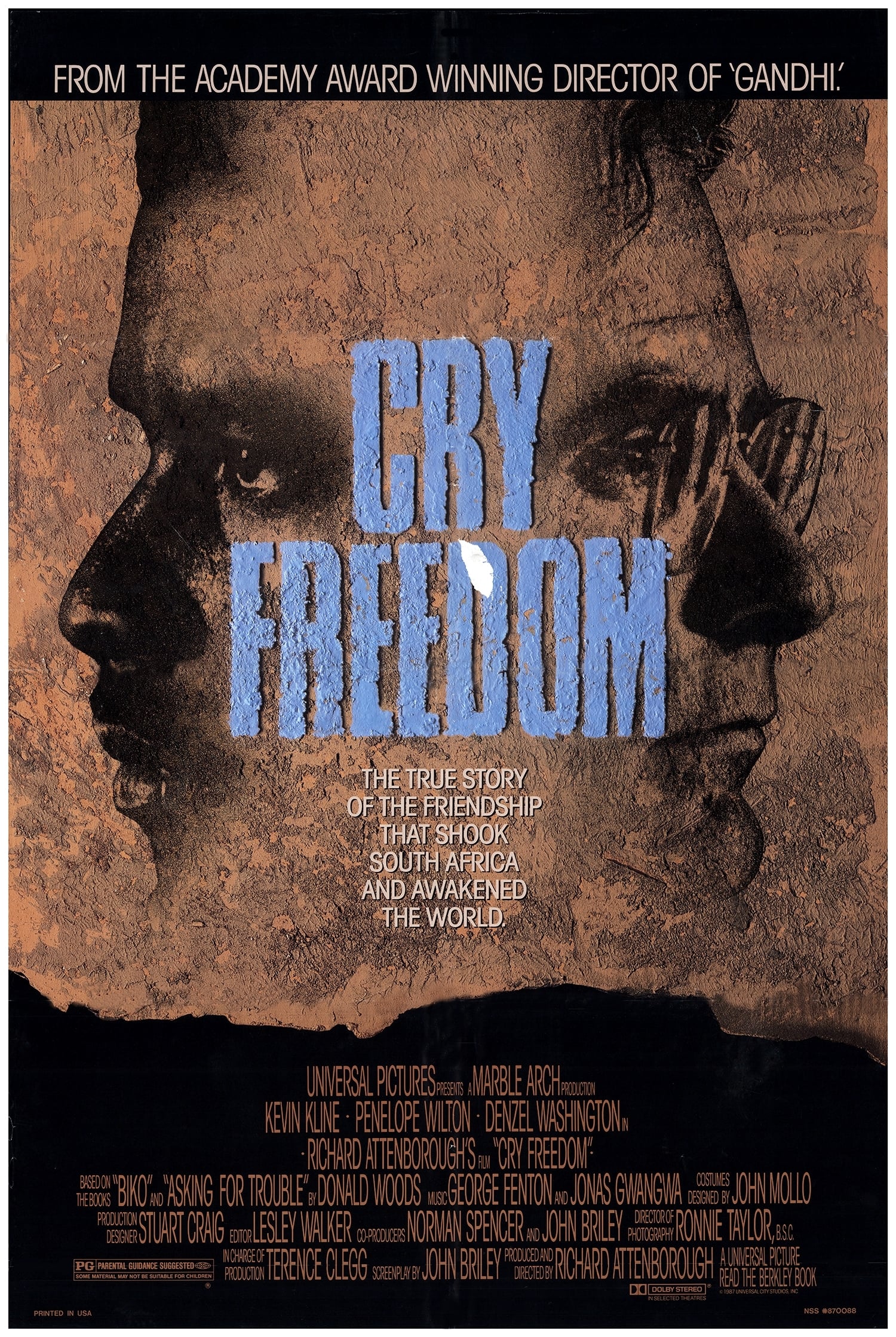 Cry Freedom Movie Streaming Online Watch on Google Play, Youtube, iTunes