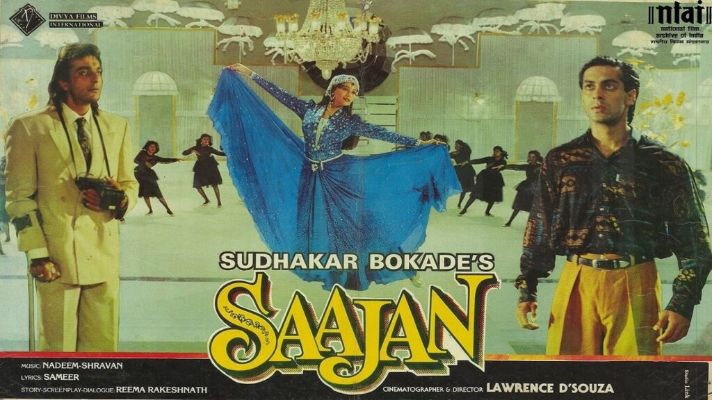 Saajan Hindi Movie Streaming Online Watch on ErosNow, Jio Cinema, Sony LIV