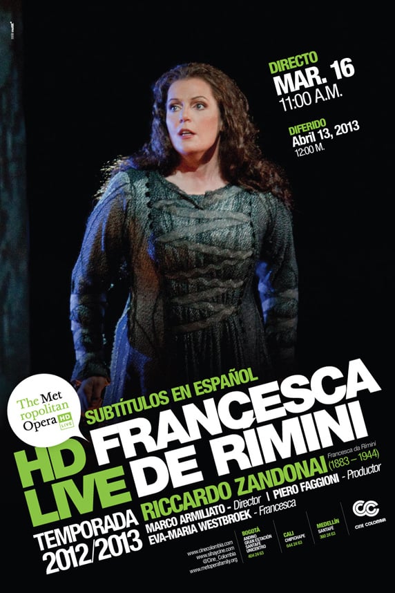Zandonai Francesca Da Rimini Dvd Releases María José Siri To Headline ...